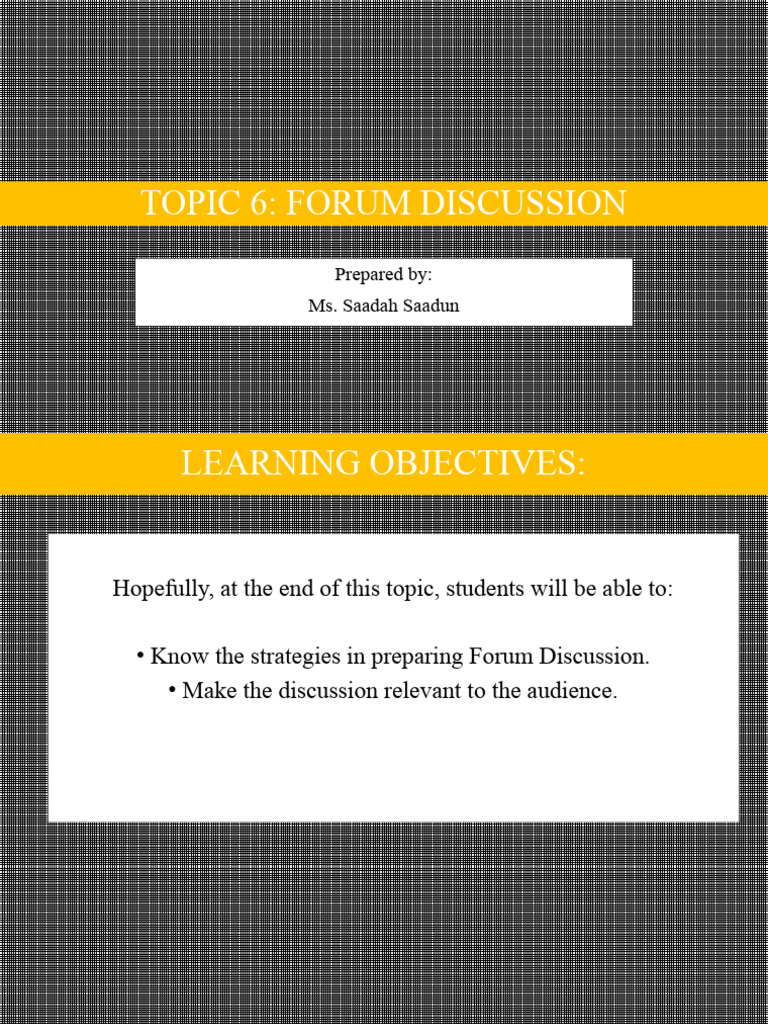 Forum Discussion Strategies Guide | PDF | Career & Growth