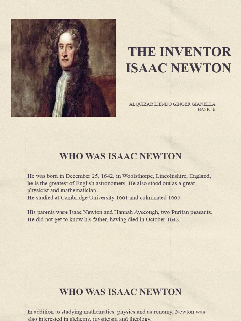 Isaac Newton: Life, Discoveries, Quotes | PDF | History | Young Adult