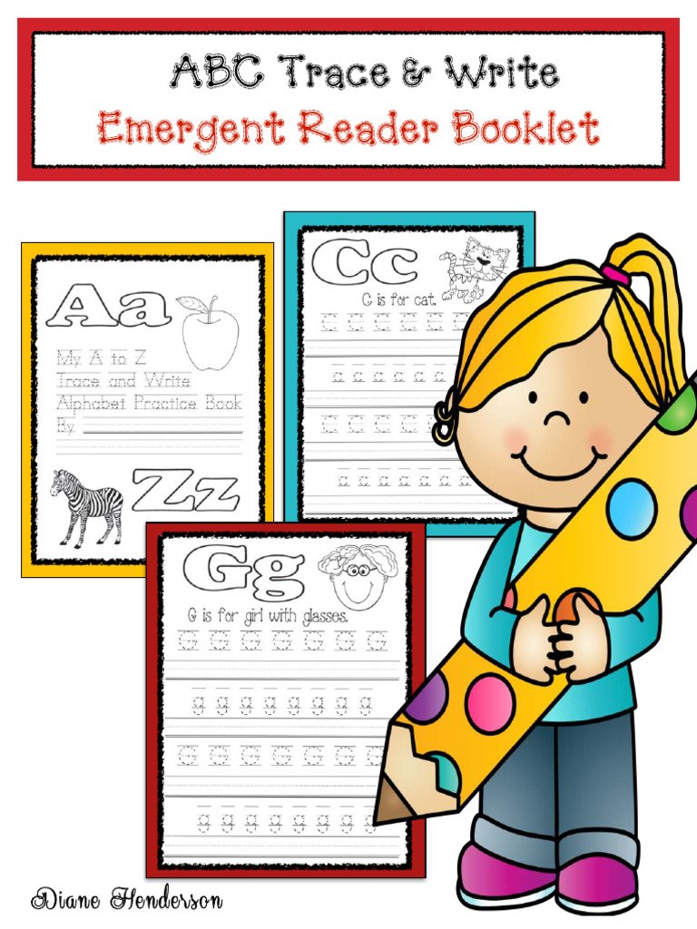 Emergent Reader Booklet: ABC Trace & Write | PDF