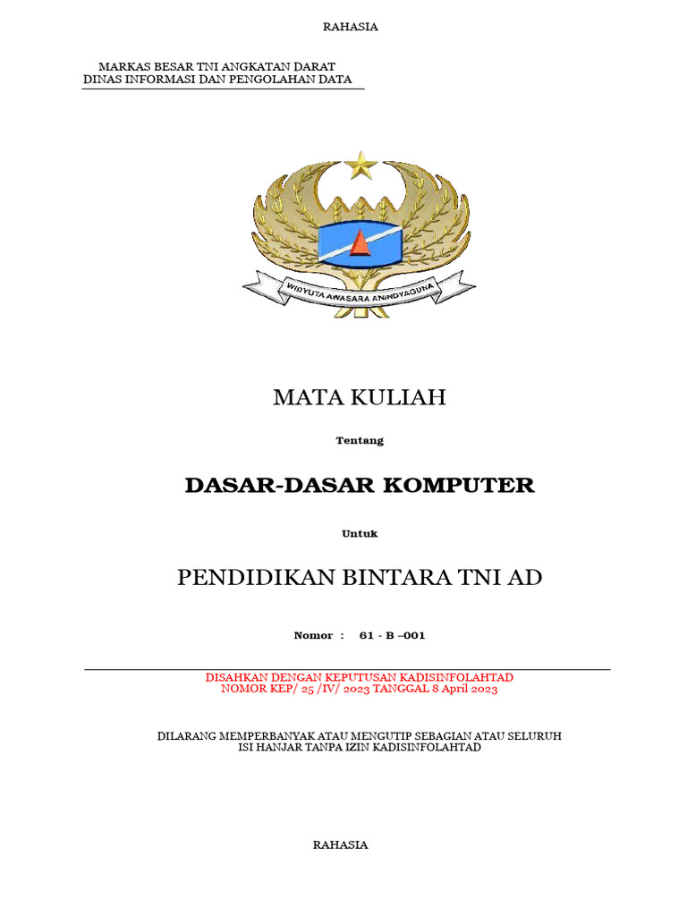 Dasar-Dasar Komputer | PDF