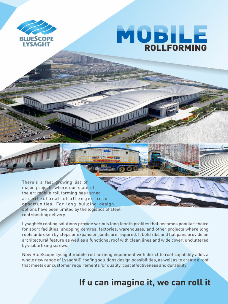 ID Lysaght Mobile Rollforming Brochure Rev 19052015 | PDF | Roof
