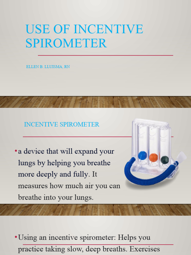 Use of Incentive Spirometer | PDF