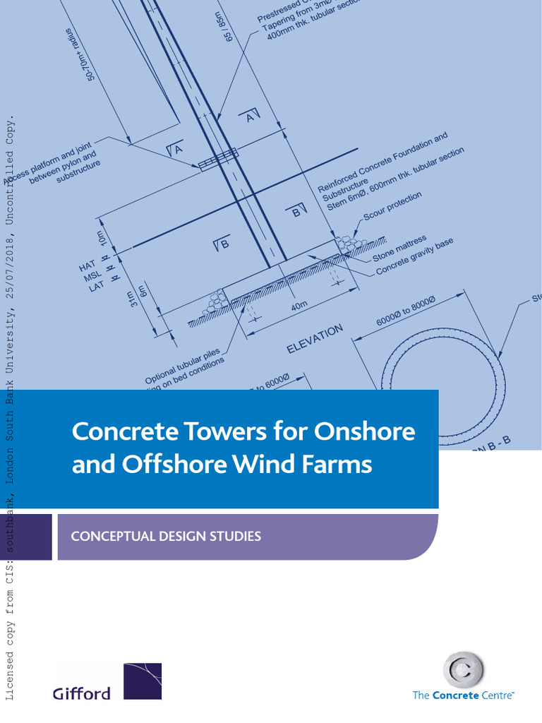 (Conceptual Design Studies) A.H Tricklebank Et Al. - Concrete Towers For Onshore and Offshore ...