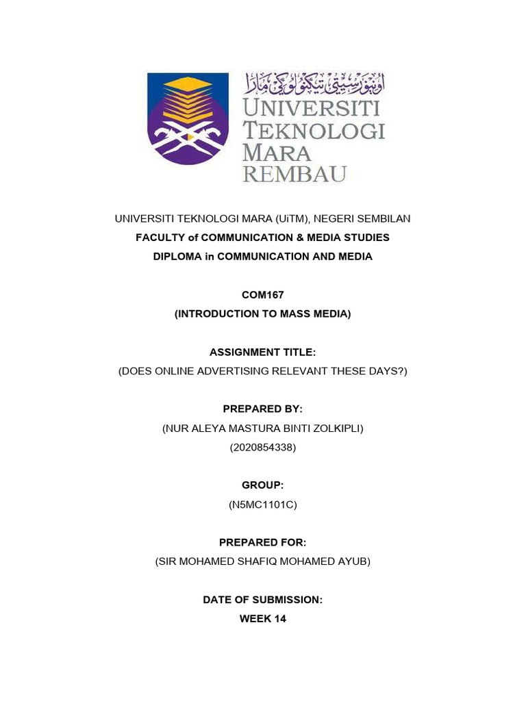 Com167 Online Advertising | PDF | Advertising | Publishing