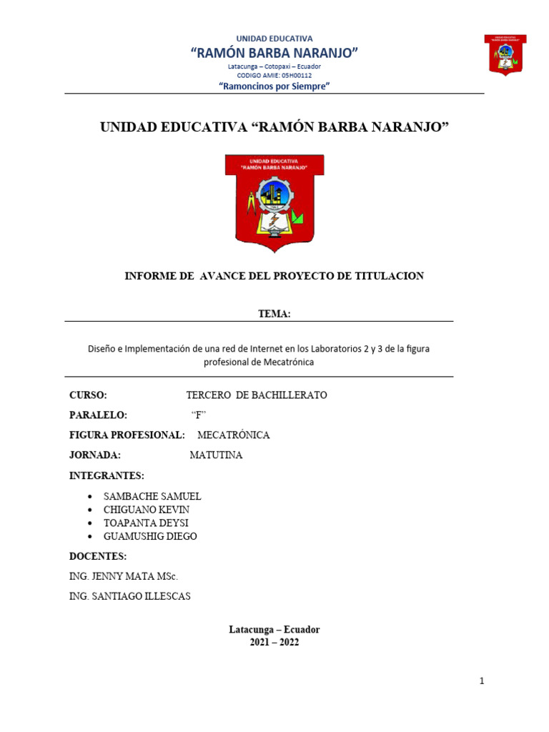 Informe de Avance 3f | PDF | Red de computadoras | Internet