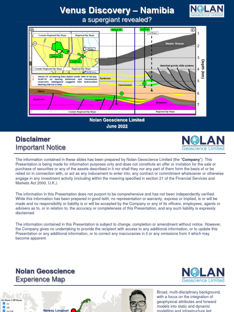 Namibia Venus Oil Discovery Analysis | PDF | Petroleum Reservoir ...