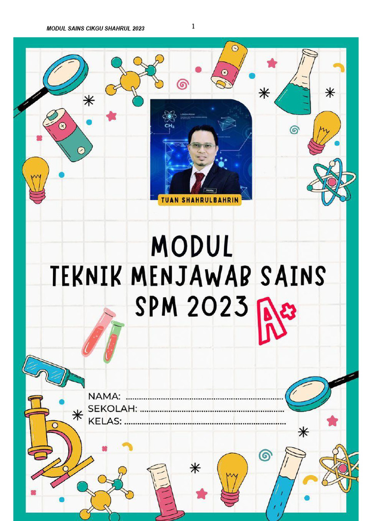 Modul Teknik Menjawab Sains SPM 2023 | PDF