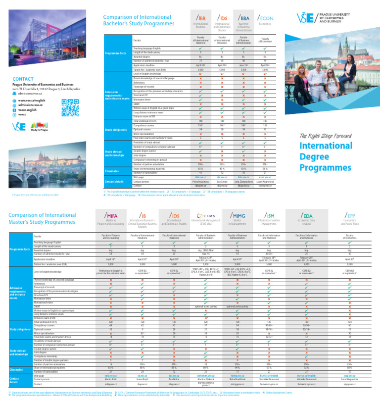 VSE International Bachelor's Programs Overview | PDF