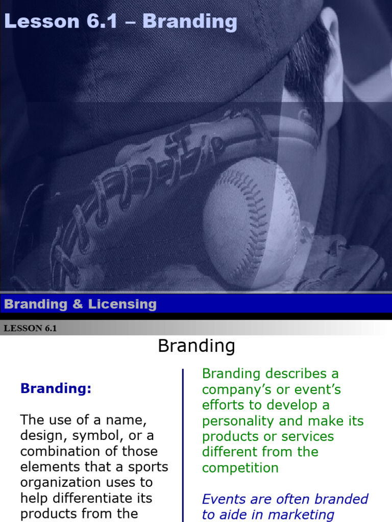Lesson 6.1 - Slides-Branding | PDF | Brand | Trademark