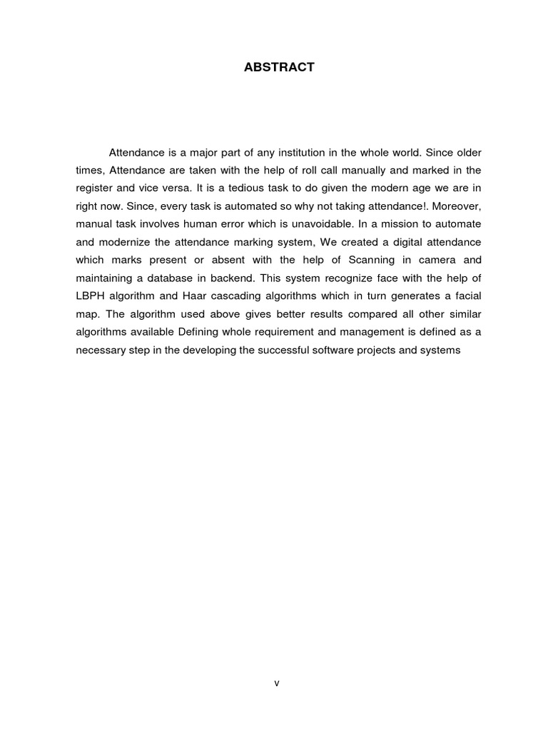 Secure and Efficient Facial Identification Based Attendance System For ... Secure and Efficient Facial Identification Based Attendance System For ...