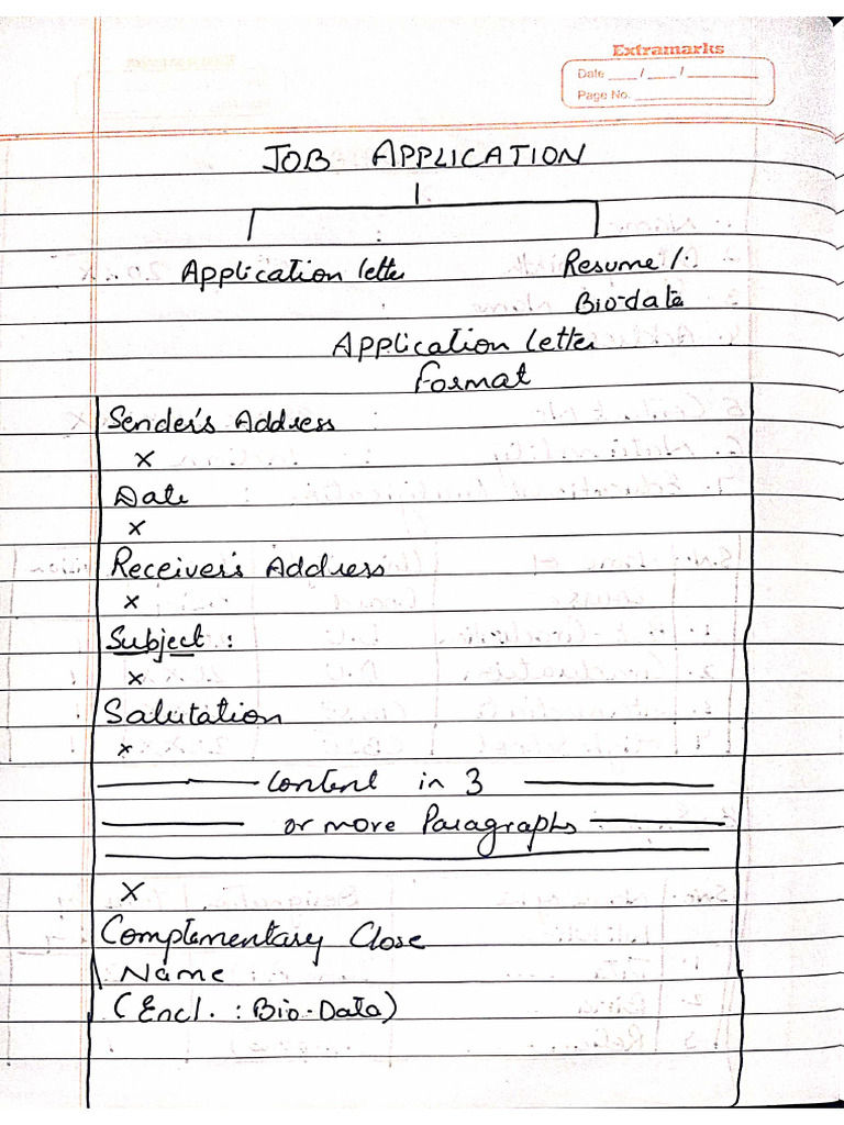 Format - Job Application & Bio-Data | PDF