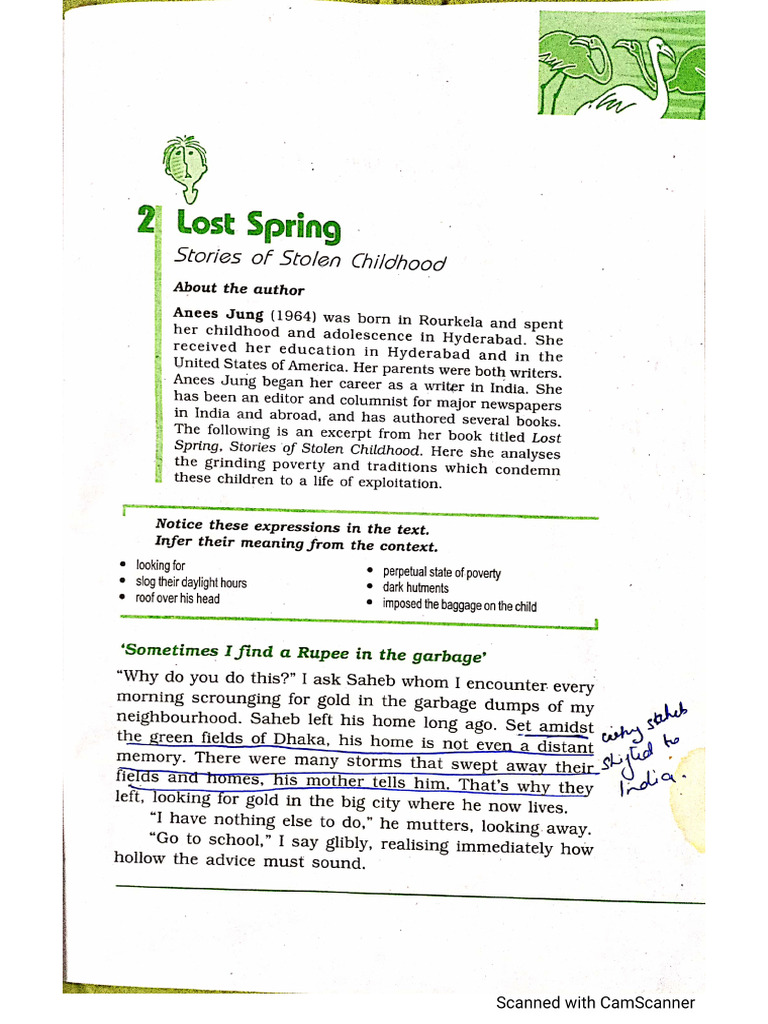 Lost Spring ( Part -1) | PDF