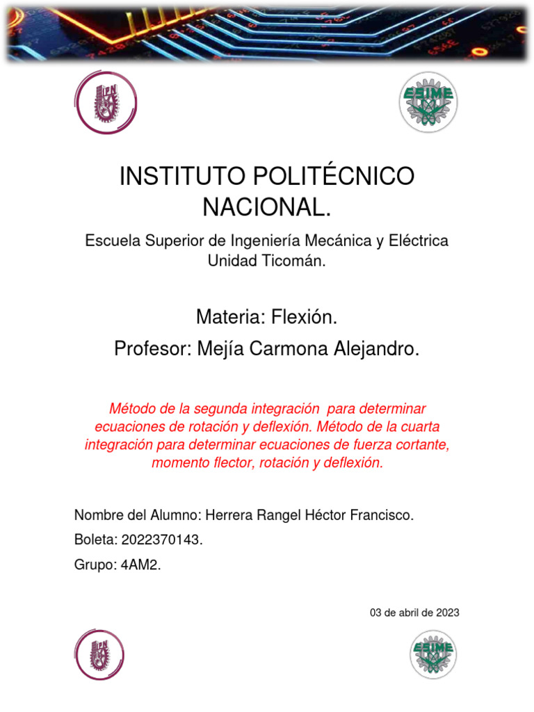 Método de Integración en Vigas | PDF | Viga (Estructura) | Ecuaciones