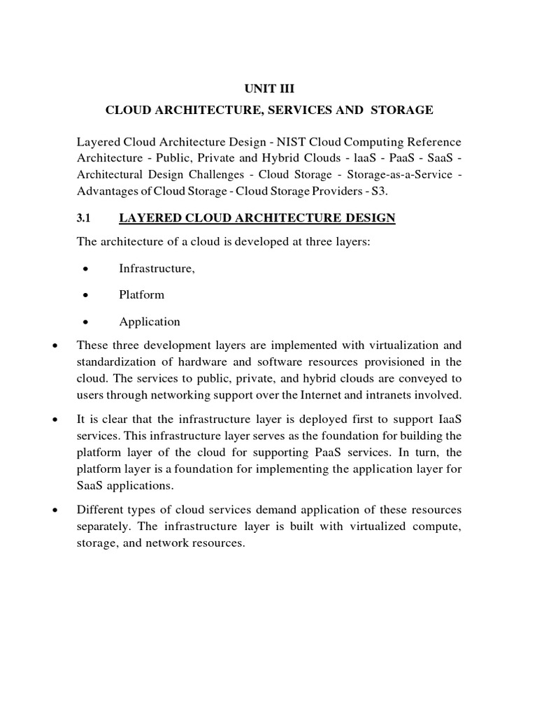 CC Unit 3 | PDF | Cloud Computing | Platform As A Service