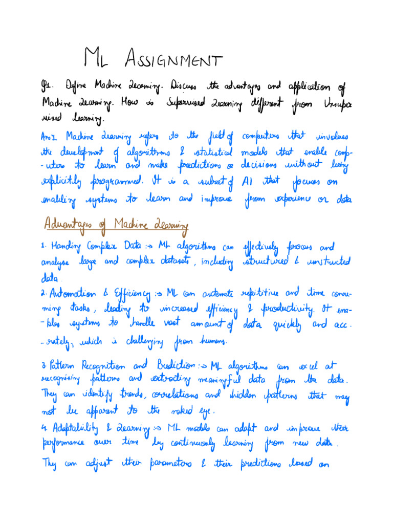 Ml Assignment Pdf Machine Learning Statistical Theory
