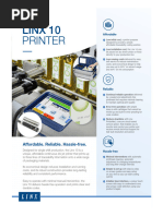 Linx 8920 Datasheet | PDF | Printer (Computing) | Usb