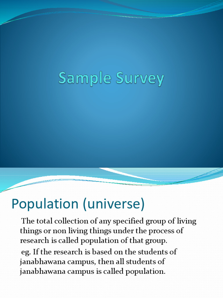 Sampling BCA | PDF | Questionnaire | Sampling (Statistics)