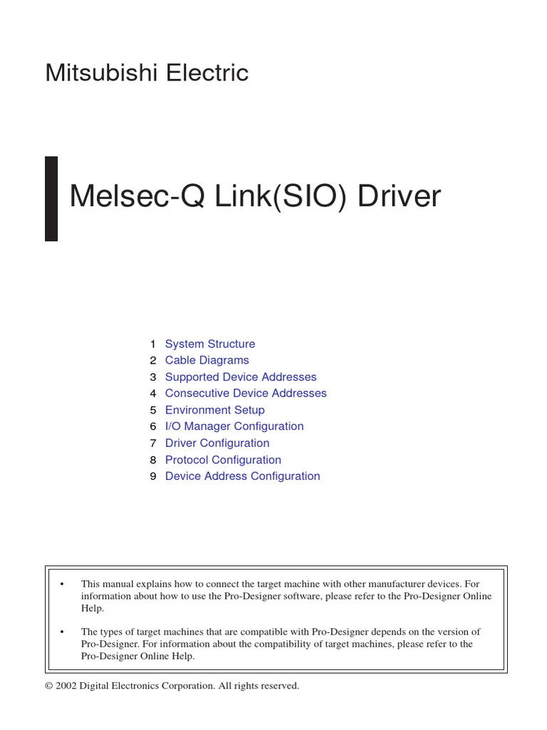 Mitsubishi M Else CQ Sio e A | PDF | Computers