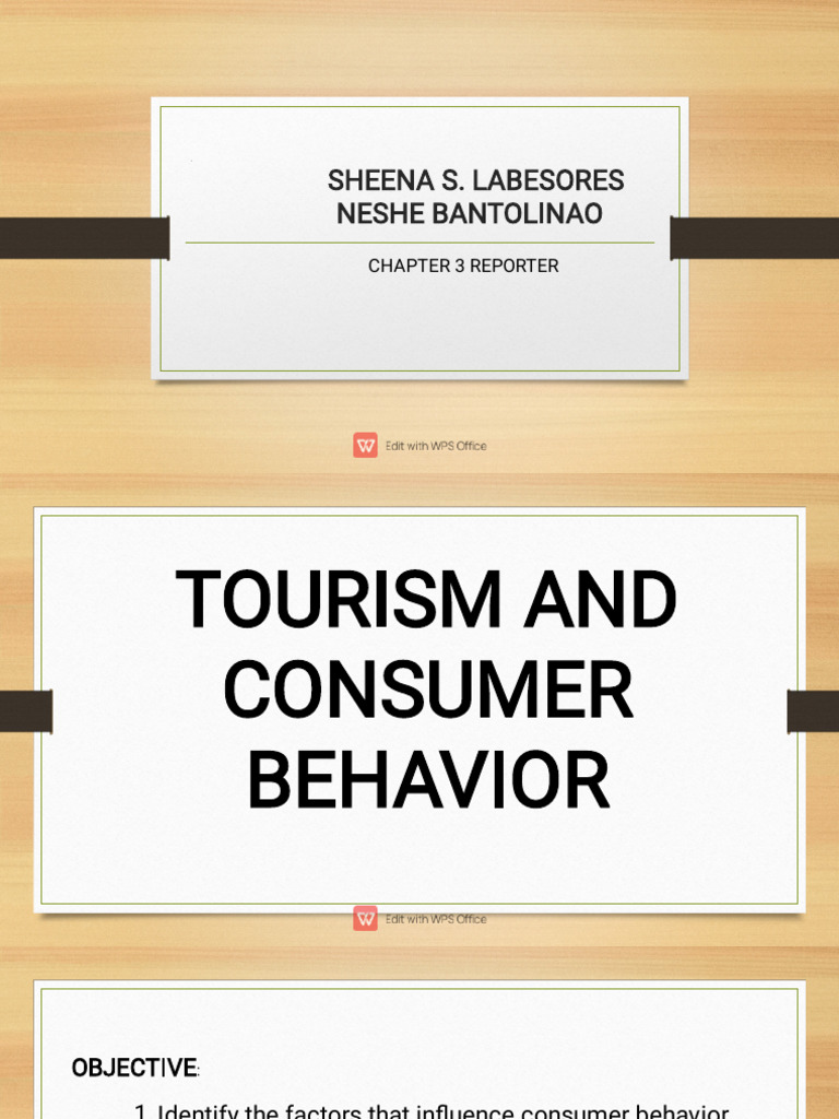 CHAPTER-3-TOURISM-AND-CONSUMER-BEHAVIOR | PDF | Behavior | Motivational