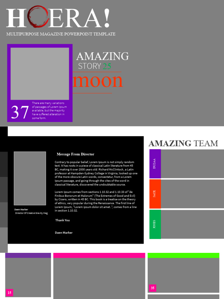 Hoera Magazine Powerpoint Template New1 | PDF | Tullii