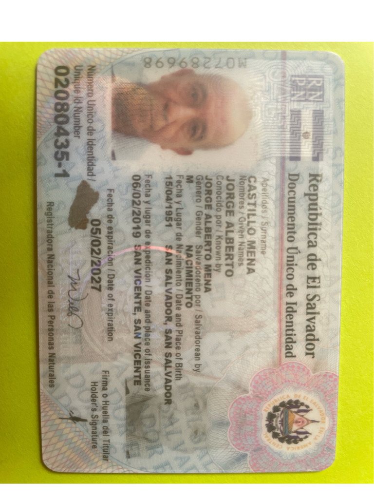 Copia de DUI. V2 | PDF