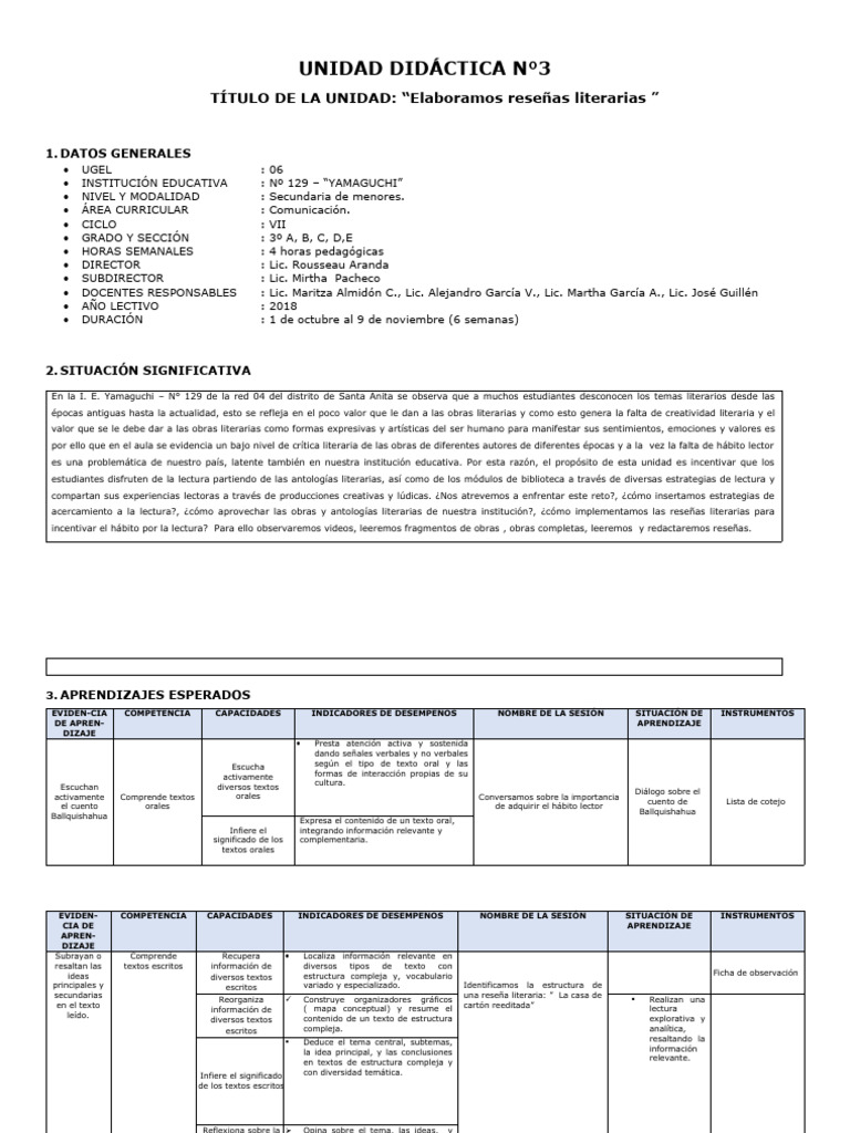 Unidad 5 - 3ero | PDF