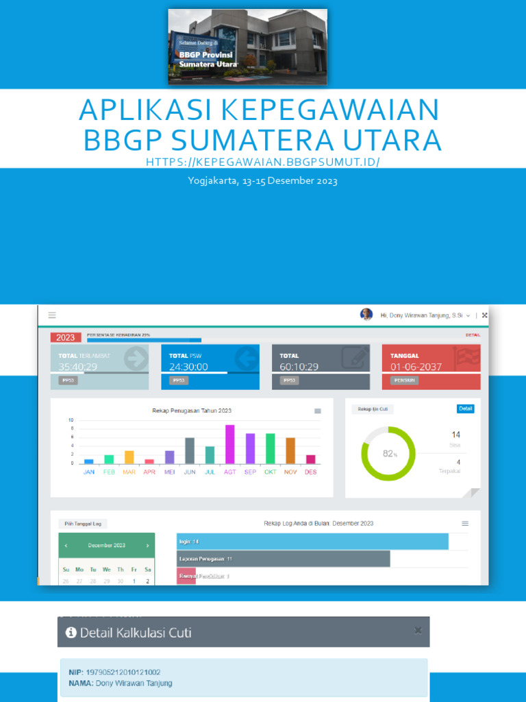 Aplikasi Kepegawaian BBGP Sumut | PDF