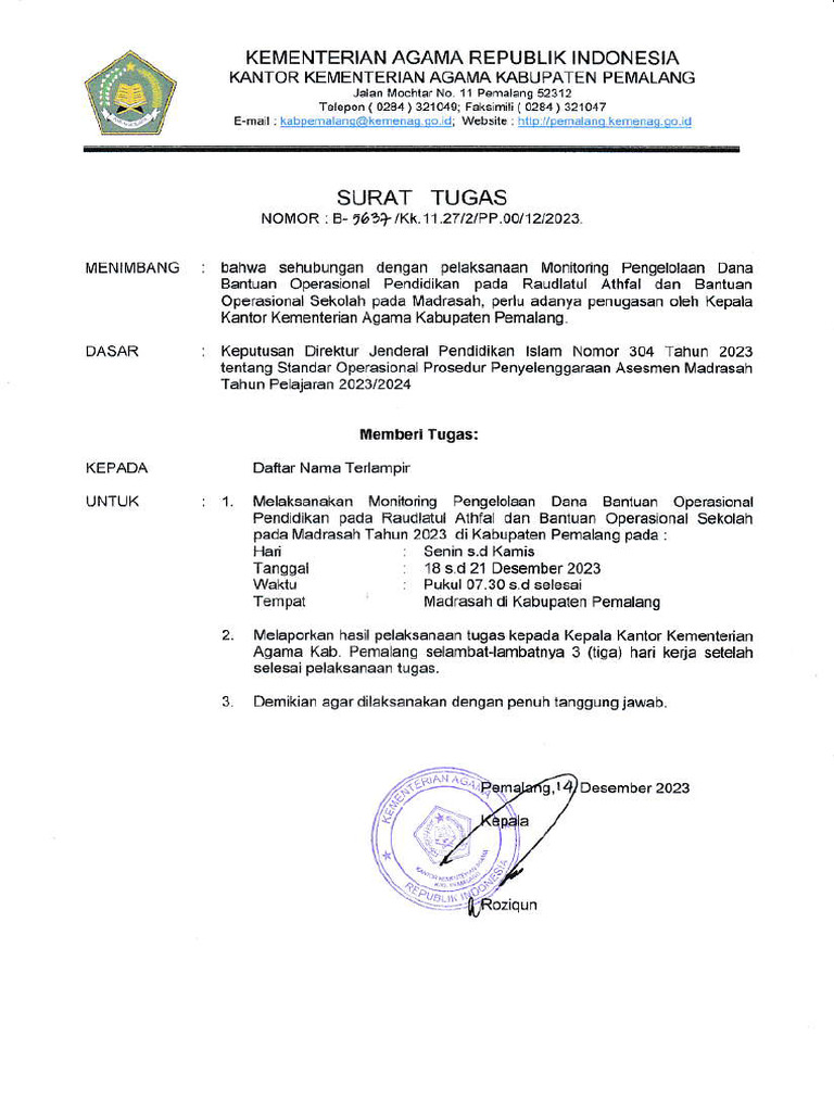 Surtug Monev BOS 2023 | PDF