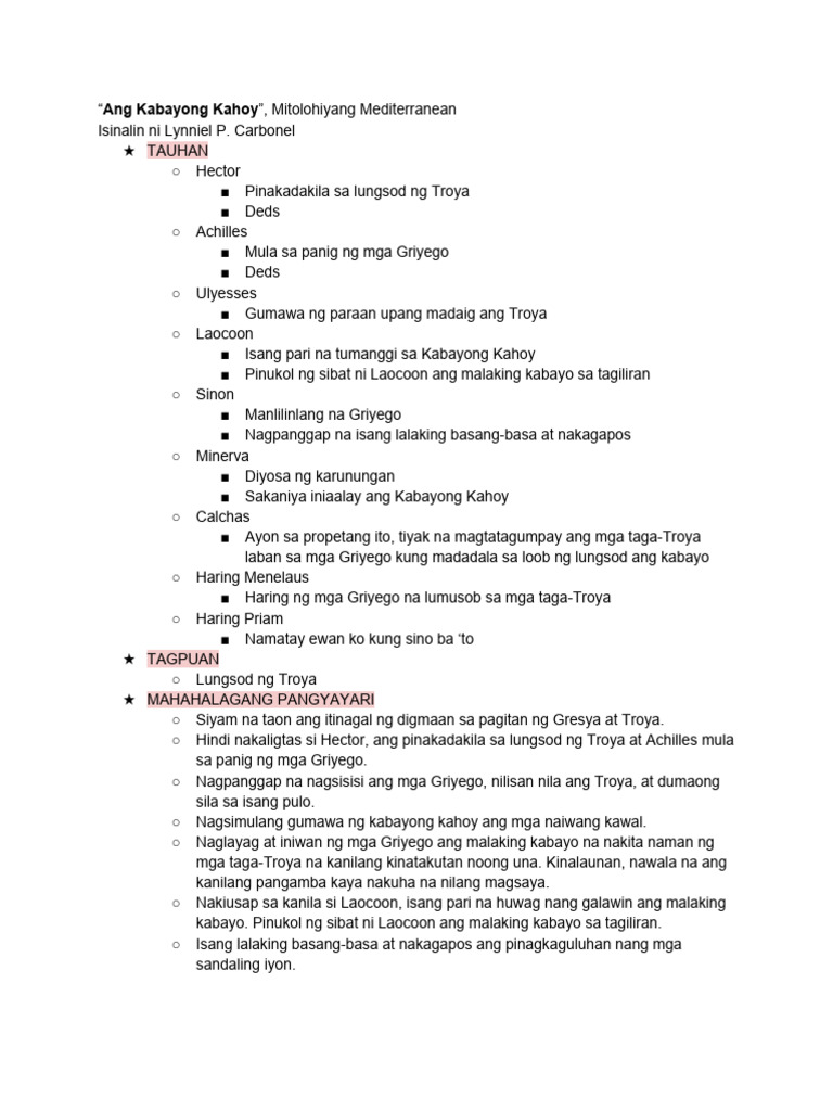 G10 1st Quarter FIL Reviewer | PDF