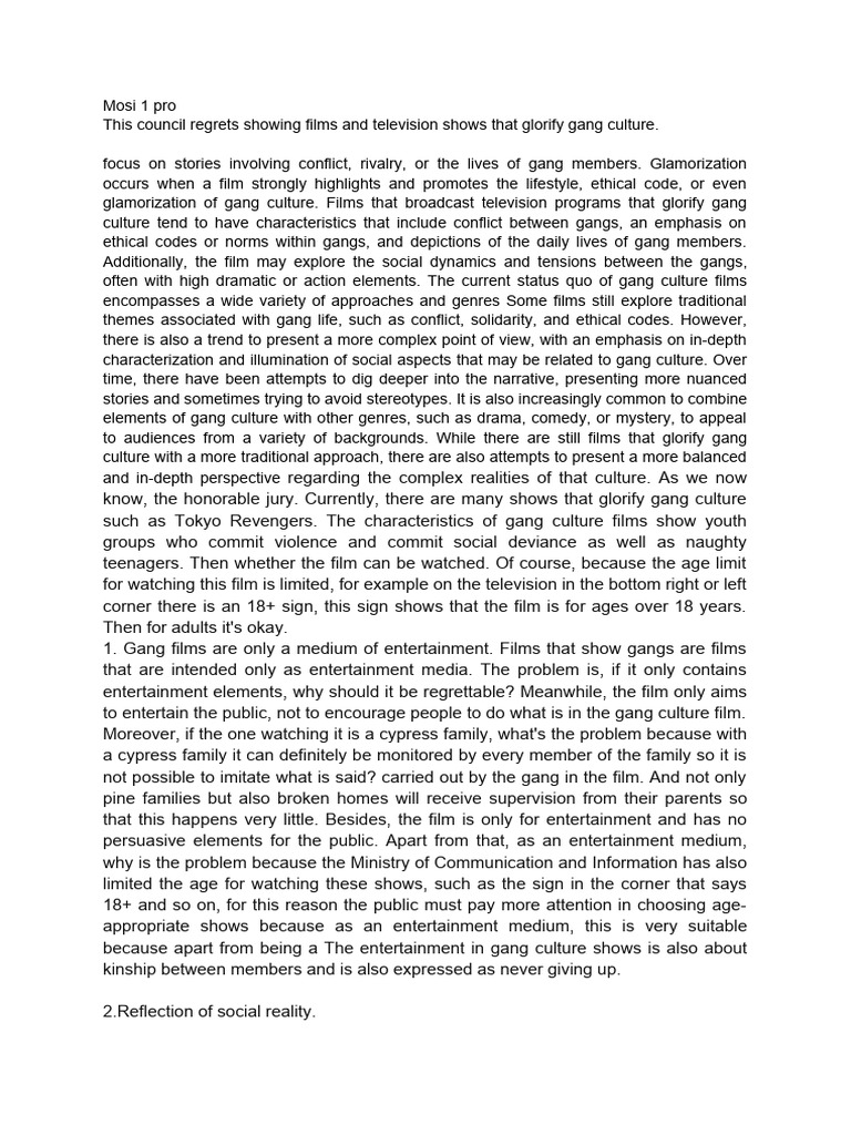 Mosi 1 Pro | Download Free PDF | Stereotypes | Entertainment