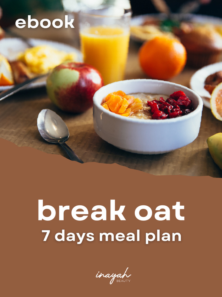 Break Oat Ebook 7 Days Meal Plan | PDF