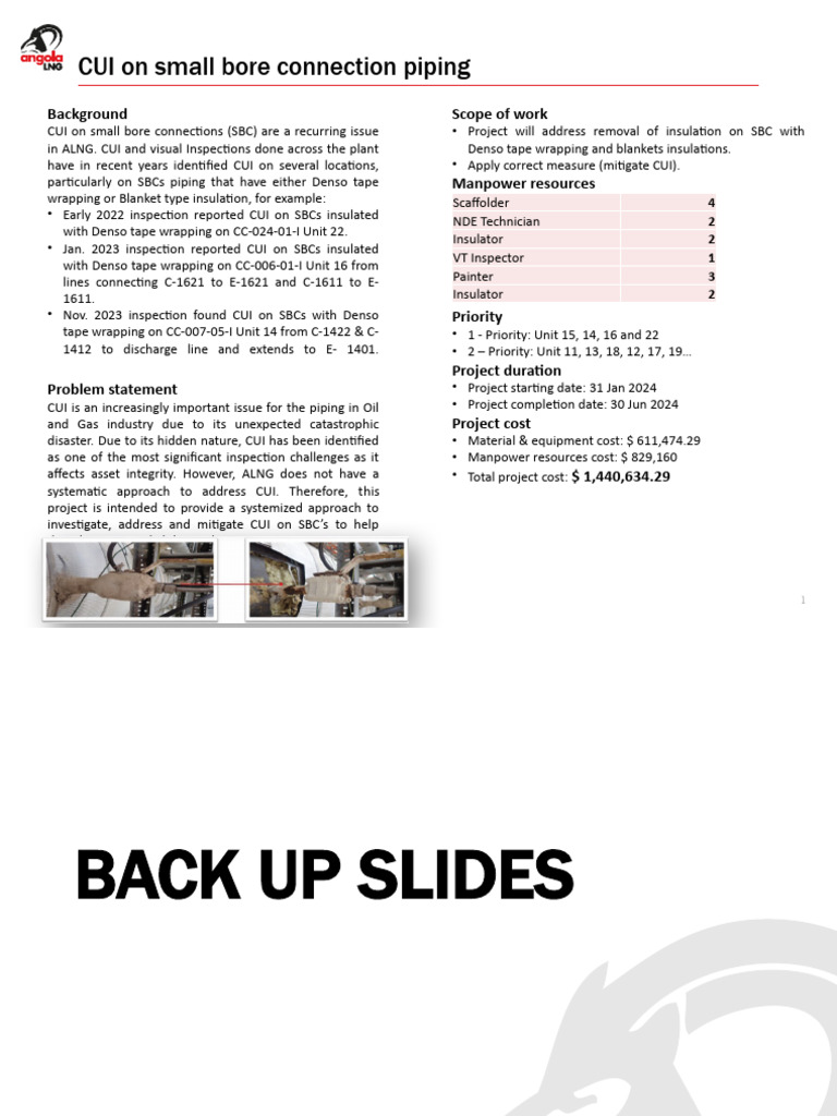 CUI On Small Bore Connection Piping | PDF