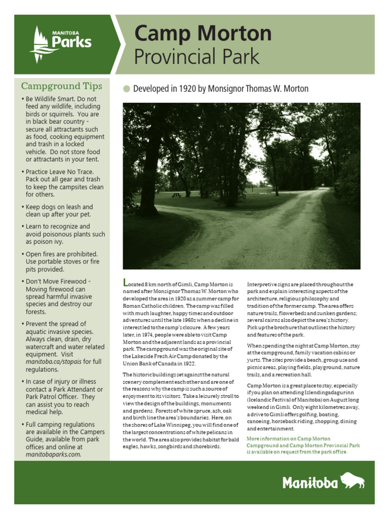 Camp Morton Campgrounds | PDF | Camping | Campsite
