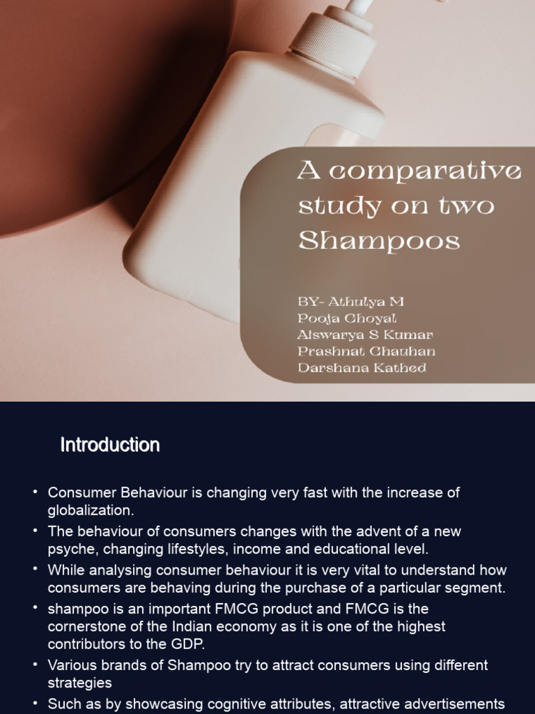 A Comparative Study - Consumer Behaviour Final | PDF | Brand | Consumer Behaviour