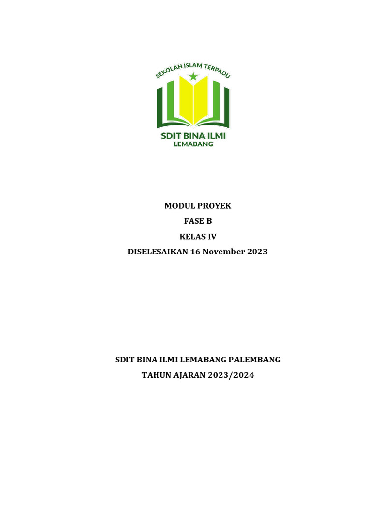 Contoh Format Modul Ajar Kurikulum Merdeka | PDF