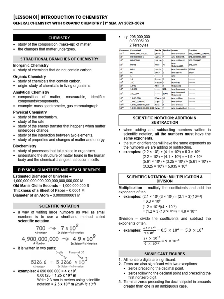 Introduction to Chemistry | PDF | Significant Figures | International ...