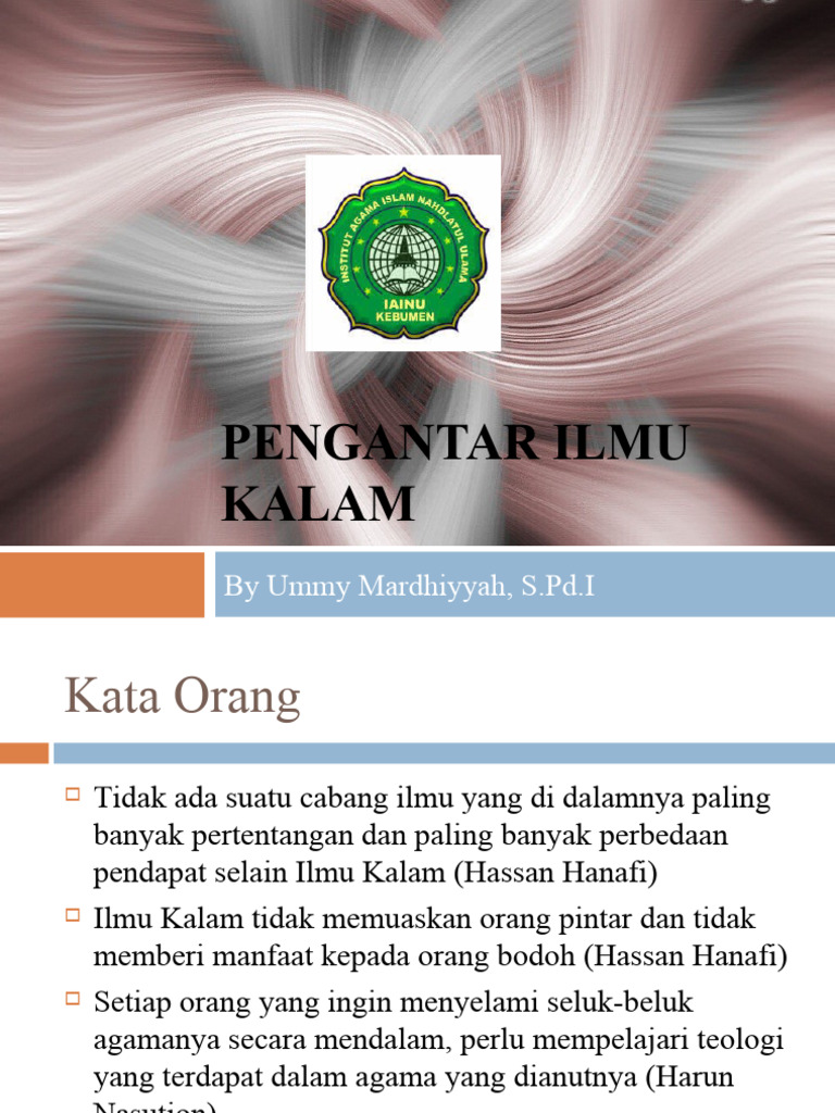 Pengantar Ilmu Kalam Pdf