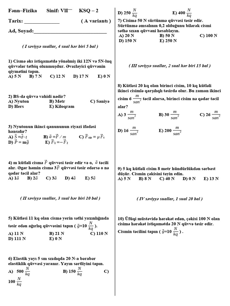 Paylaşma! Sinif 7 KSQ 2 | PDF