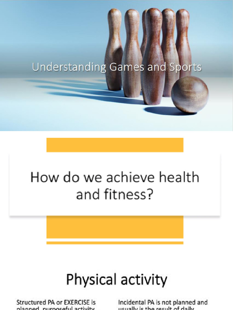 LESSON 5 Understanding Games and Sports | PDF