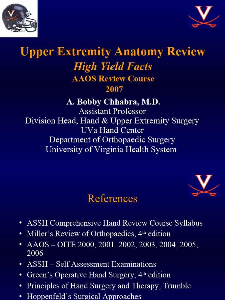 AAOS 2007 Anatomy Review Final | PDF