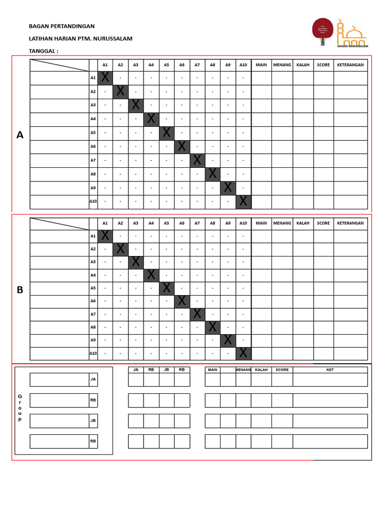 Bagan Pertandingan | PDF