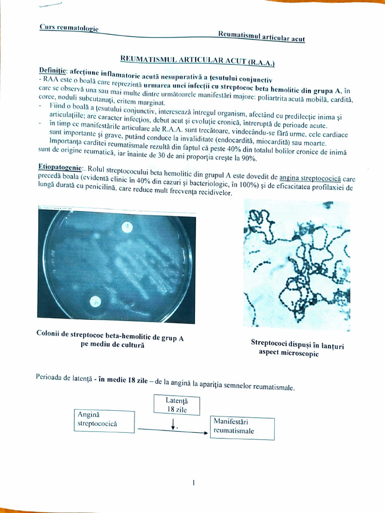 Reumatismul Articular Acut | PDF