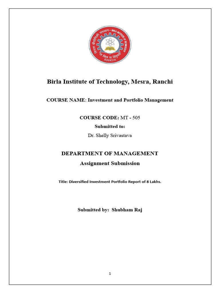 IPM Assignment | PDF