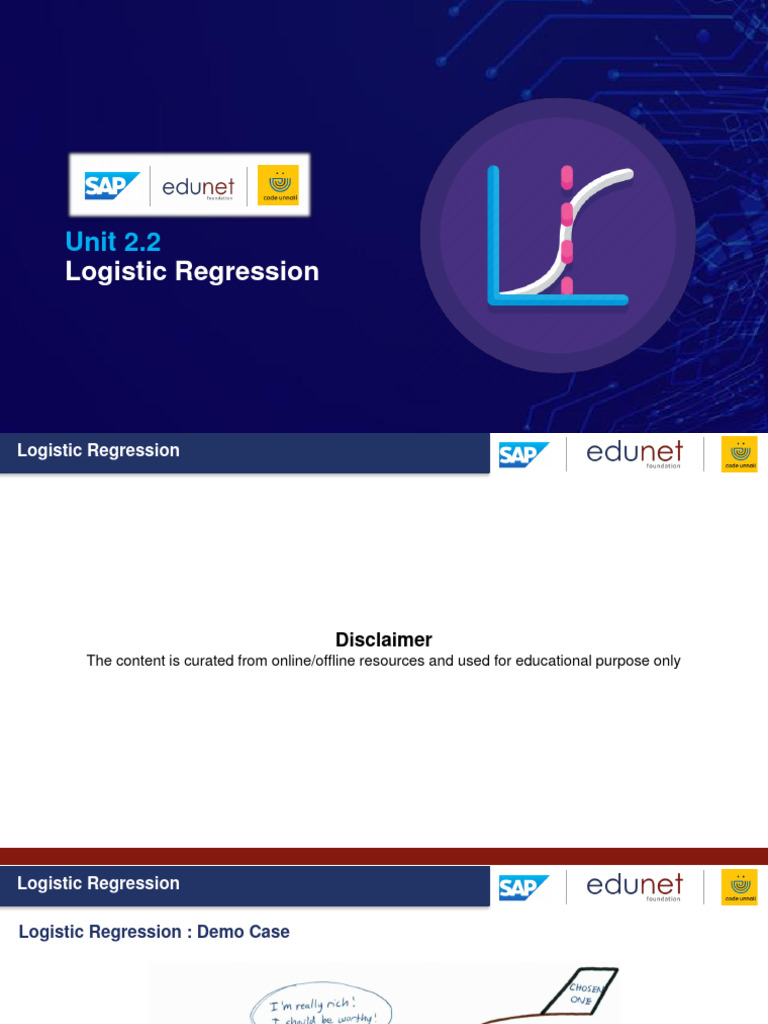 1694600777-Unit2.2 Logistic Regression CU 2.0 | PDF | Logistic ... 1694600777-Unit2.2 Logistic Regression CU 2.0 | PDF | Logistic ...