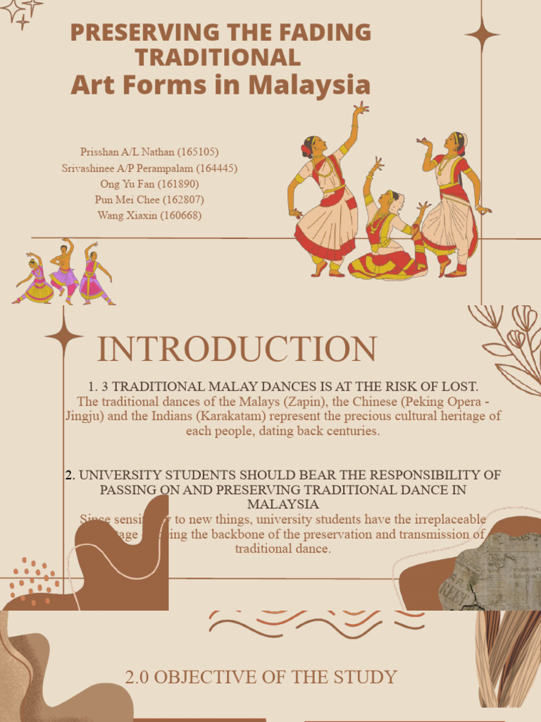 Group 8 Preserving The Fading Traditional Art Forms in Malaysia | PDF ...