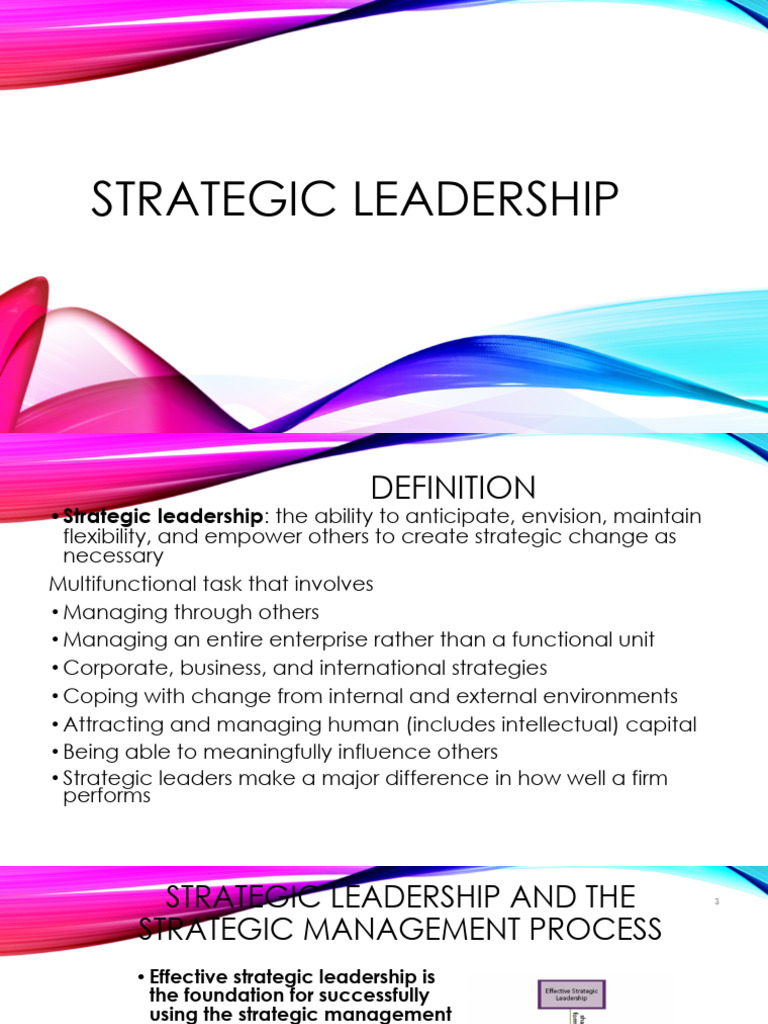 MBM 762 Chapter 1 | PDF | Strategic Management | Leadership
