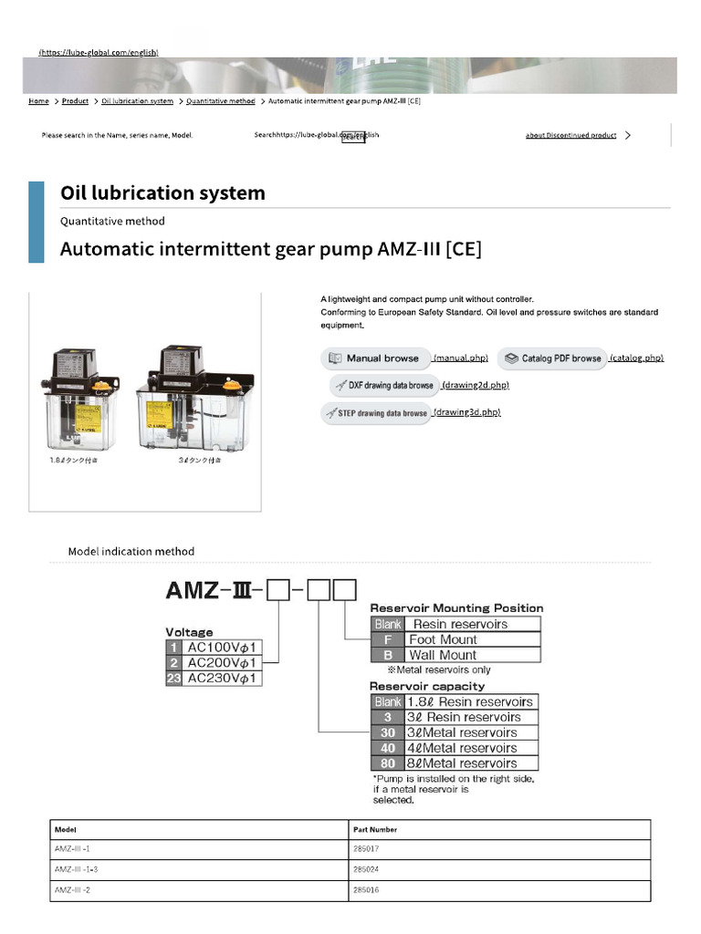 Lube - Amz-Iii-2-3 | PDF
