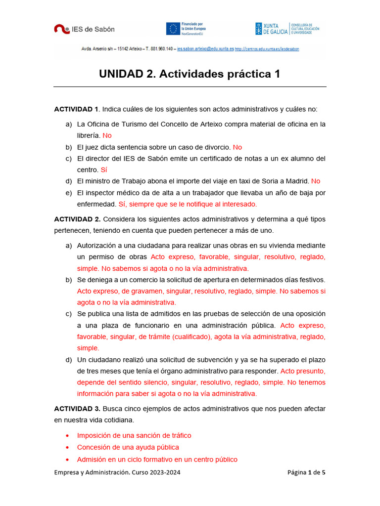 UD2. Actividades Practica 1 (Solucion) | PDF