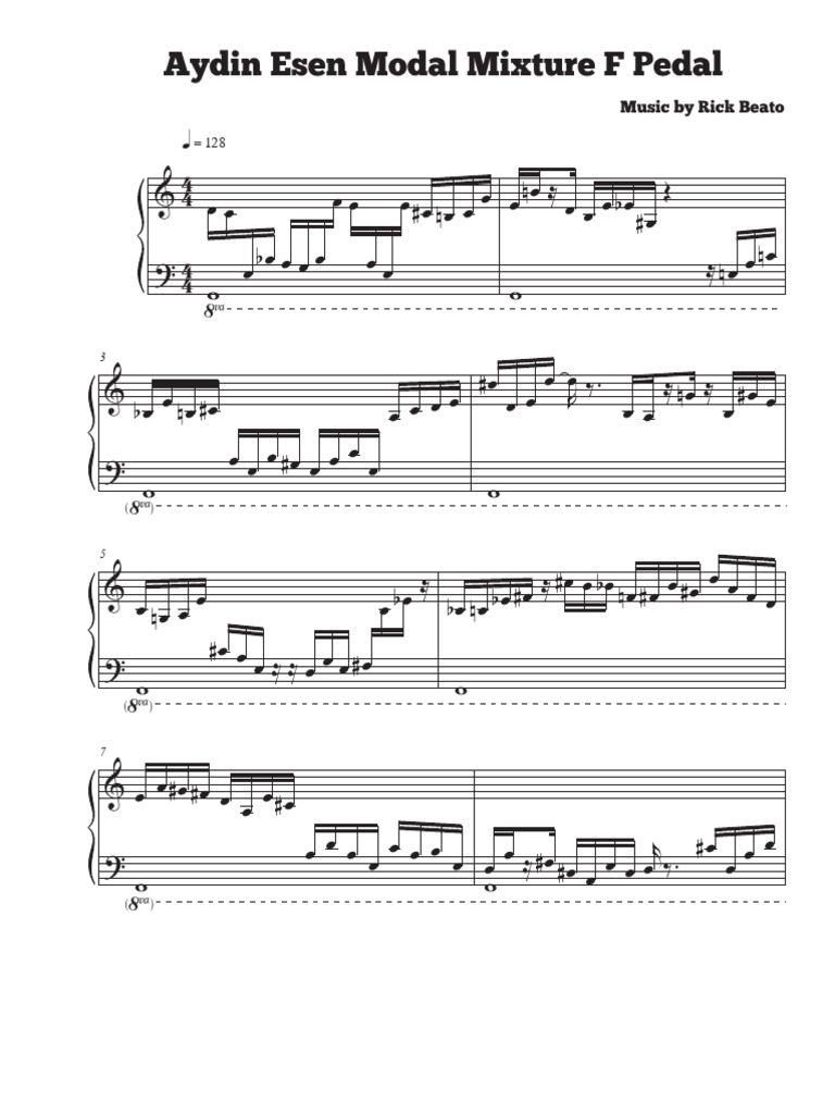 Aydin Esen Modal Mixture F Pedal RB | PDF