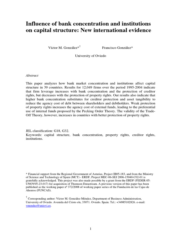 JCF Influence On Capital Structure | PDF | Capital Structure ...
